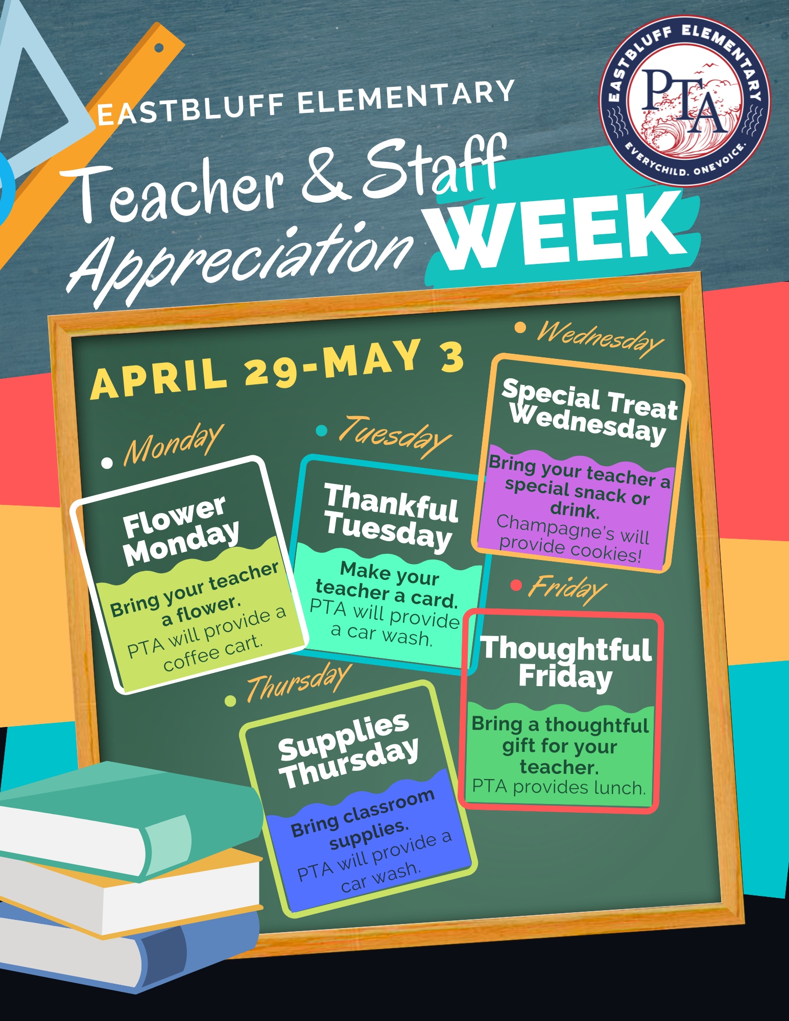 Teacher & Staff Appreciation Week – EASTBLUFF ELEMENTARY PTA