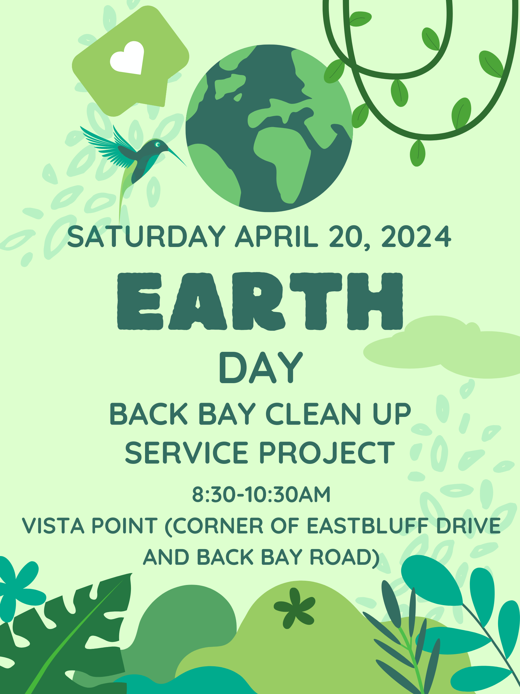 Earth Day Service Event – EASTBLUFF ELEMENTARY PTA