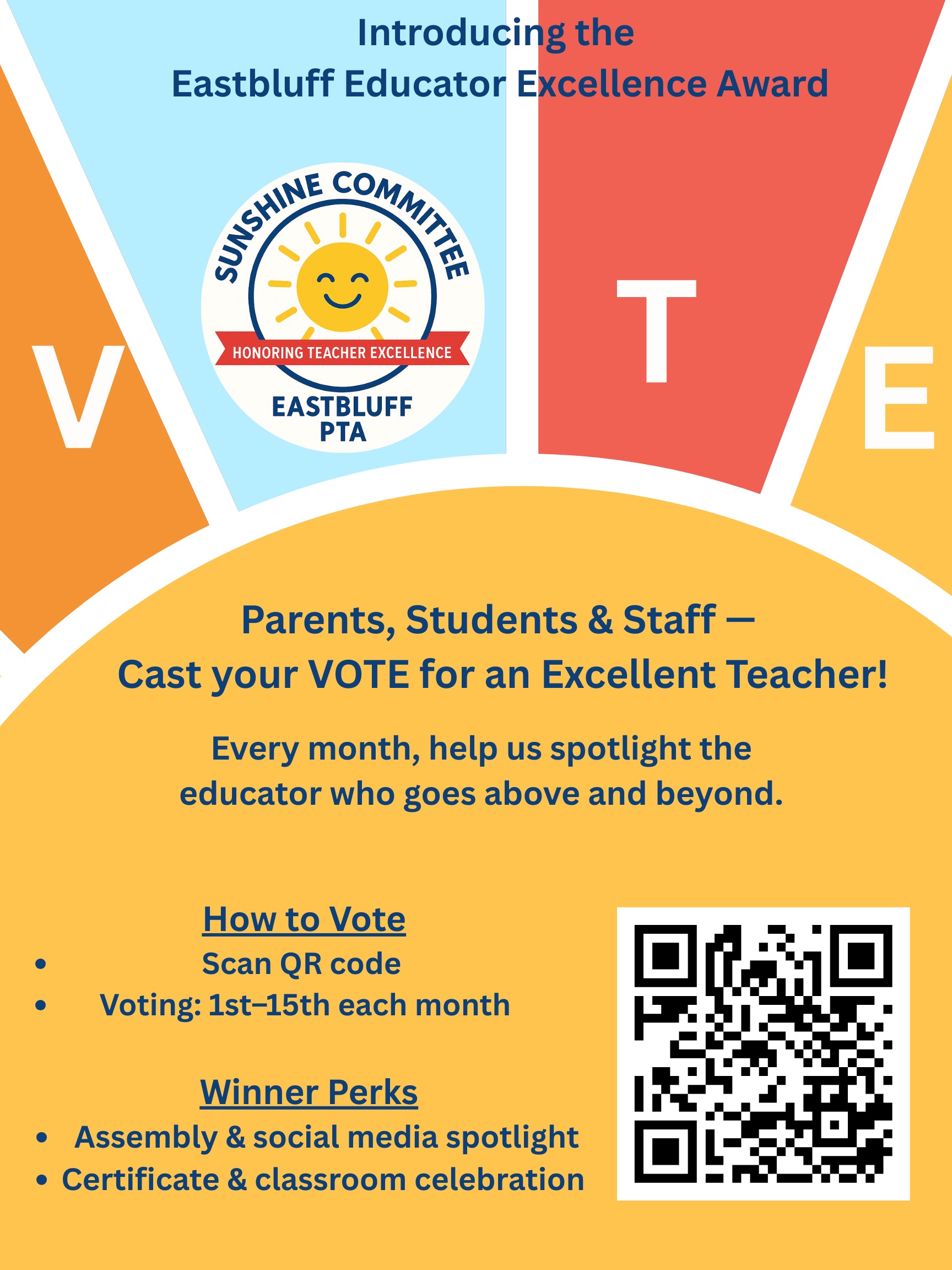 Eastbluff Educator Excellence Award – EASTBLUFF ELEMENTARY PTA